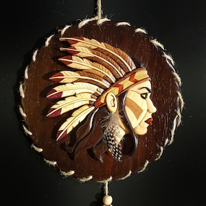 Native American Woman Intarsia Pattern: Scroll Saw Woodworking (PDF ...