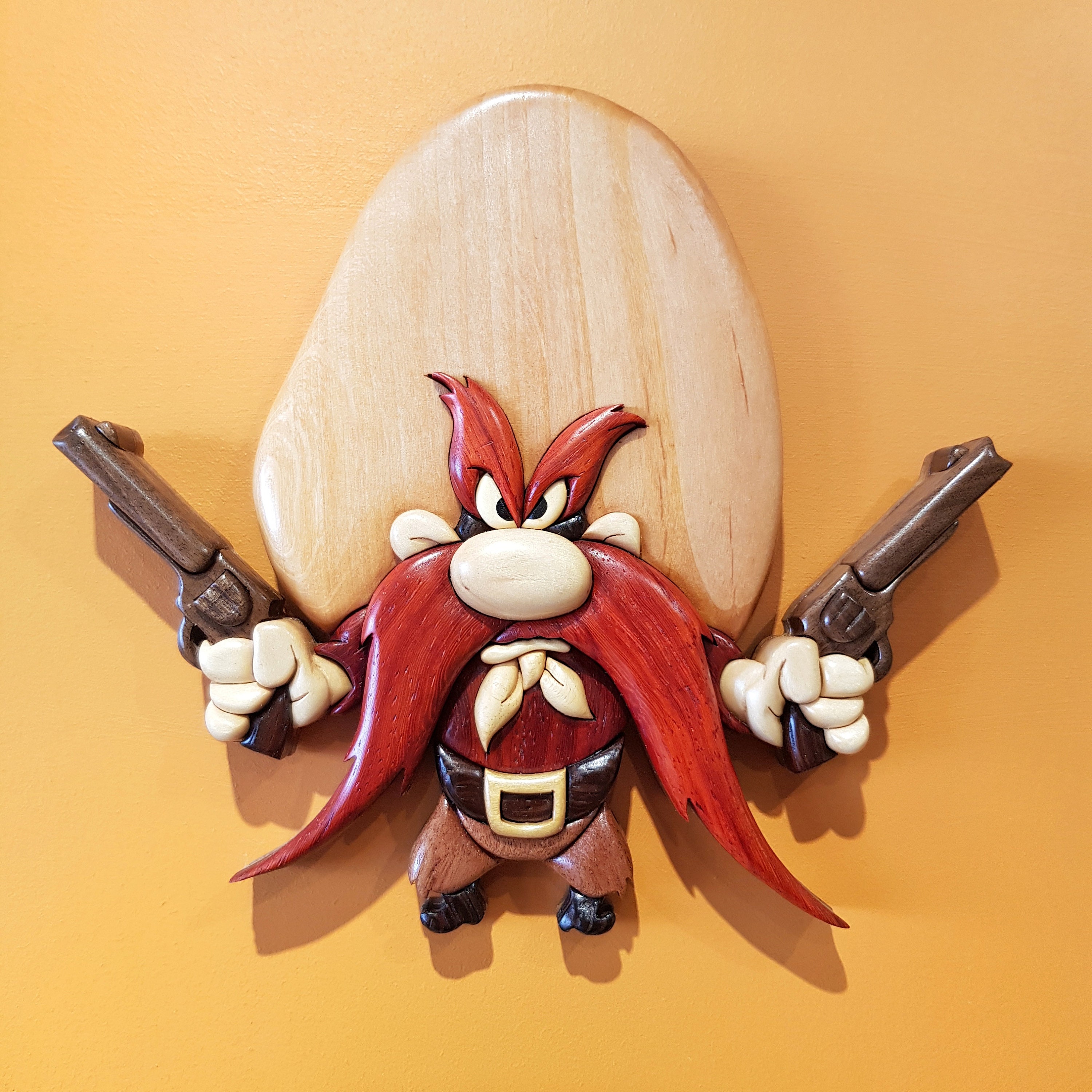 Cowboy Outlaw Intarsia Pattern, Wooden Cartoon Western Wall Art PDF ...