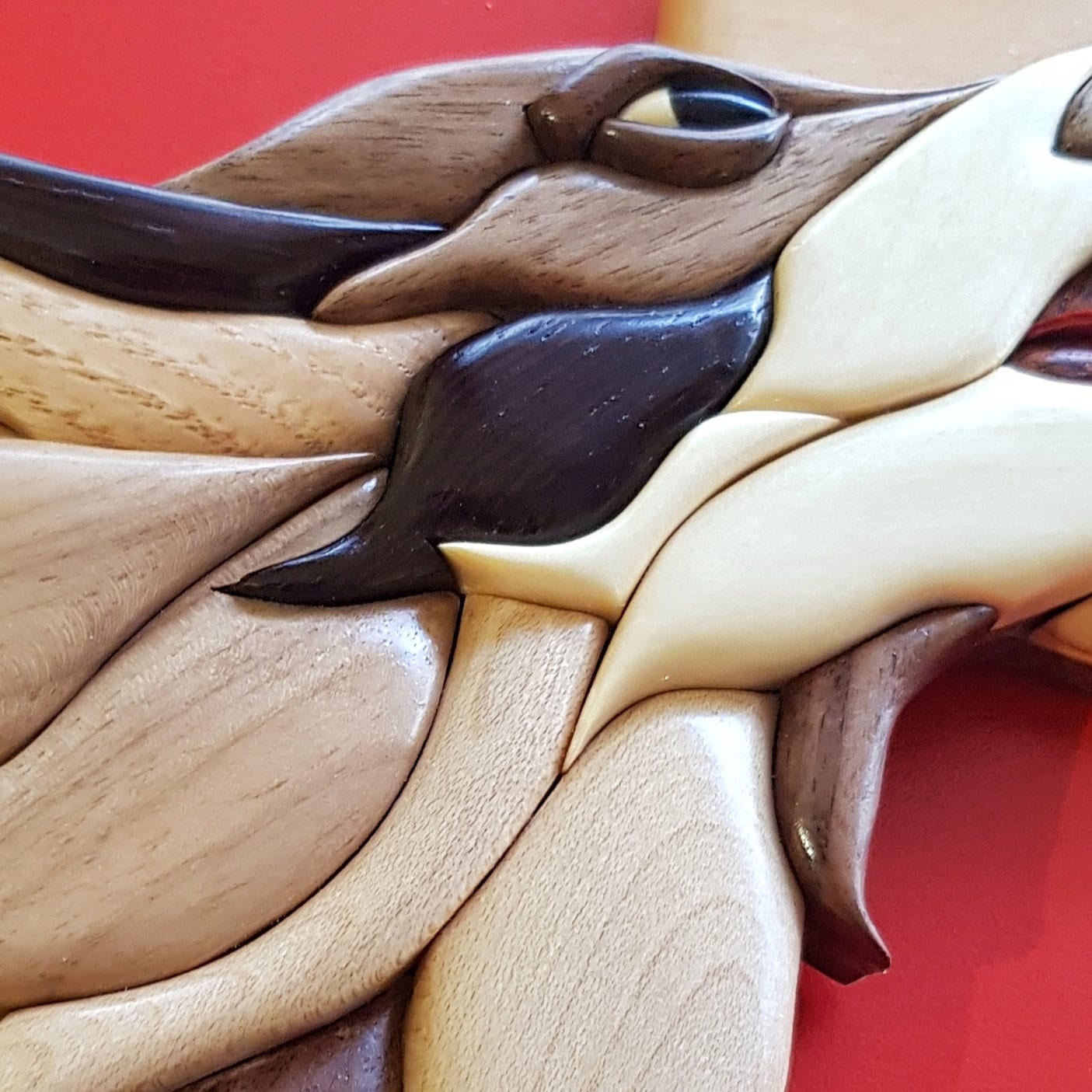 Howling Wolf Intarsia Pattern, Wildlife Wall Art Woodworking PDF Design ...