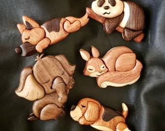 Squirrel Intarsia | Etsy