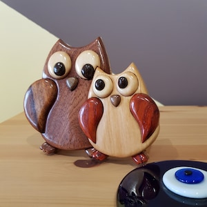 Owls in Love Intarsia Pattern: Woodworking Owl Couple (PDF Download) - Etsy