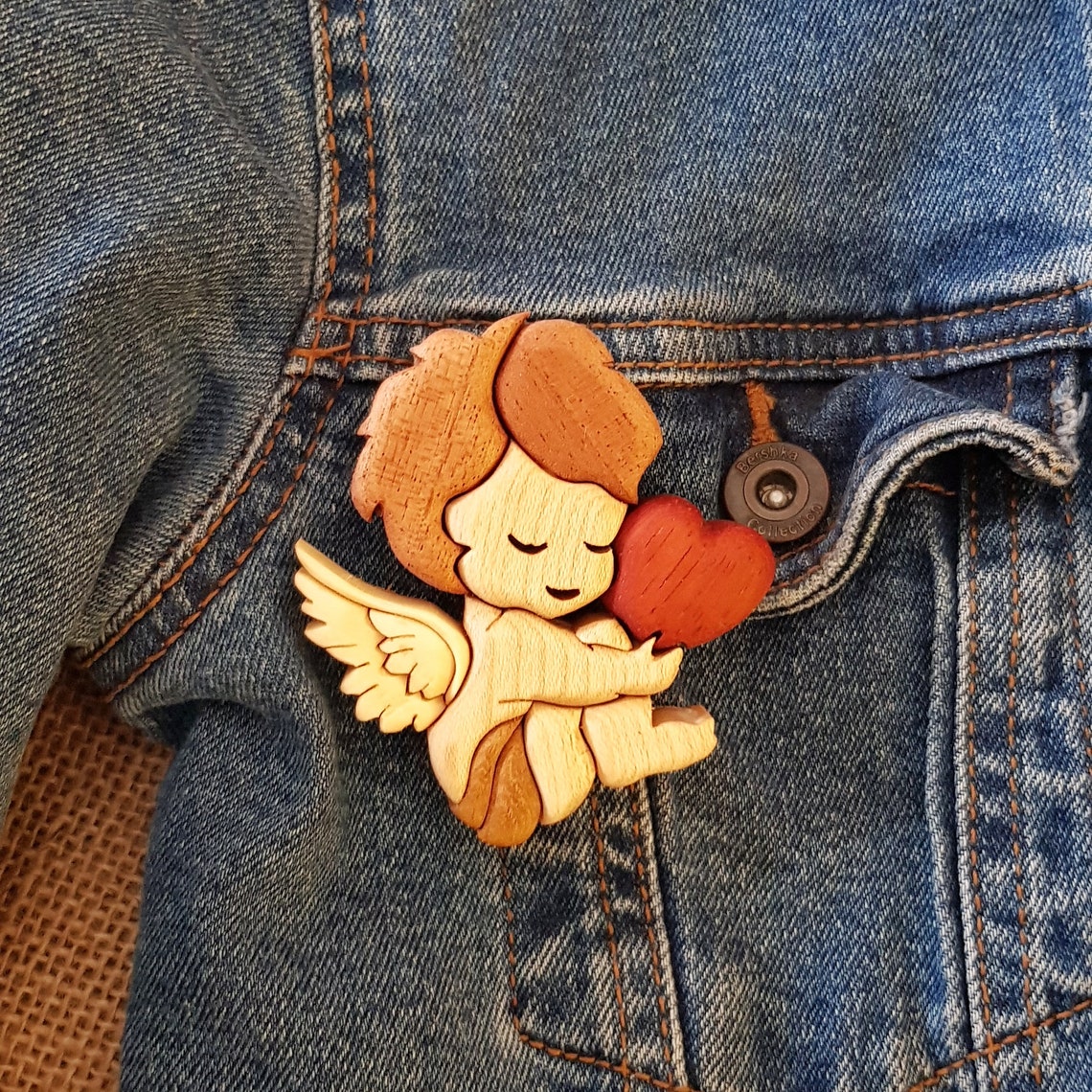 Angel Figurines Brooches Angel Ornament Pinback Buttons - Etsy