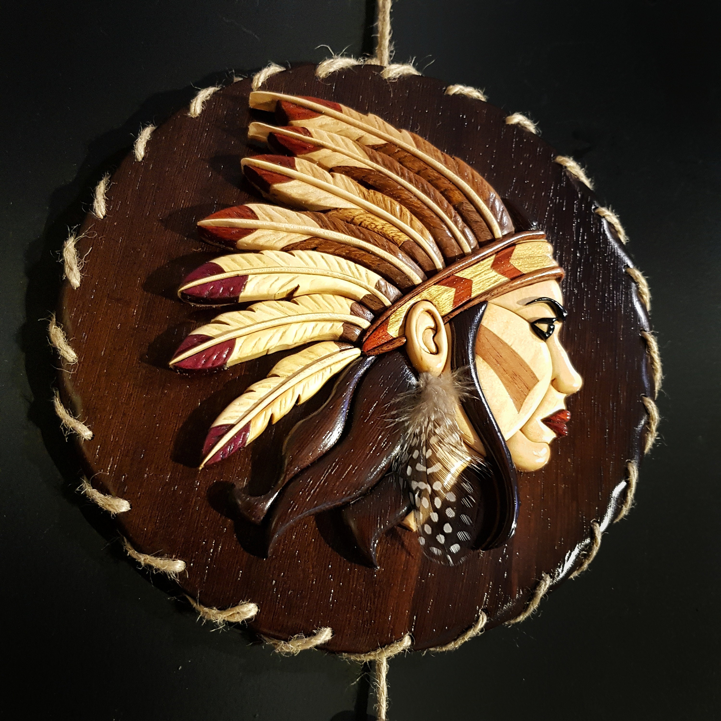 Native American Woman Intarsia Pattern: Scroll Saw Woodworking (PDF ...