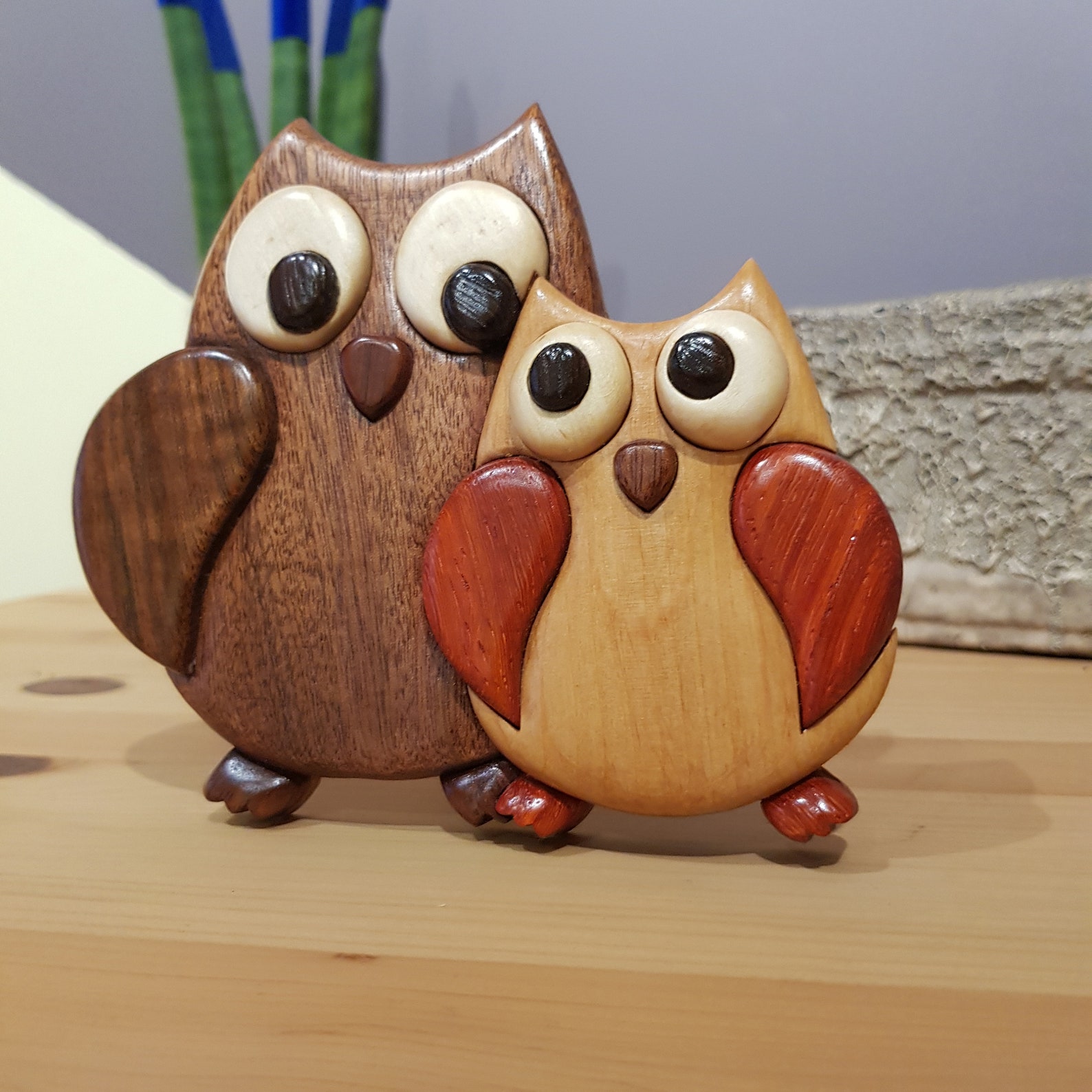 Owls in Love Intarsia Pattern: Woodworking Owl Couple (PDF Download) - Etsy