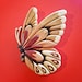 Butterfly Intarsia Pattern With Detailed Wings, King Butterfly ...