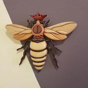 Queen Bee Intarsia Pattern PDF, Wooden Bee Wall Art Digital Download - Etsy