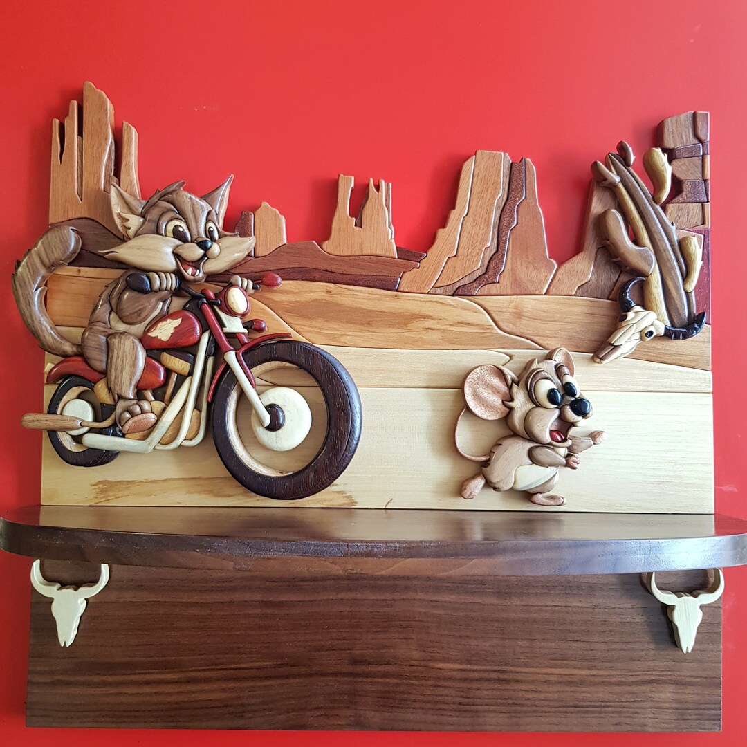 Rider Cat, Chasing Mouse, Desert Theme, Kids Room Decoration, Multi ...