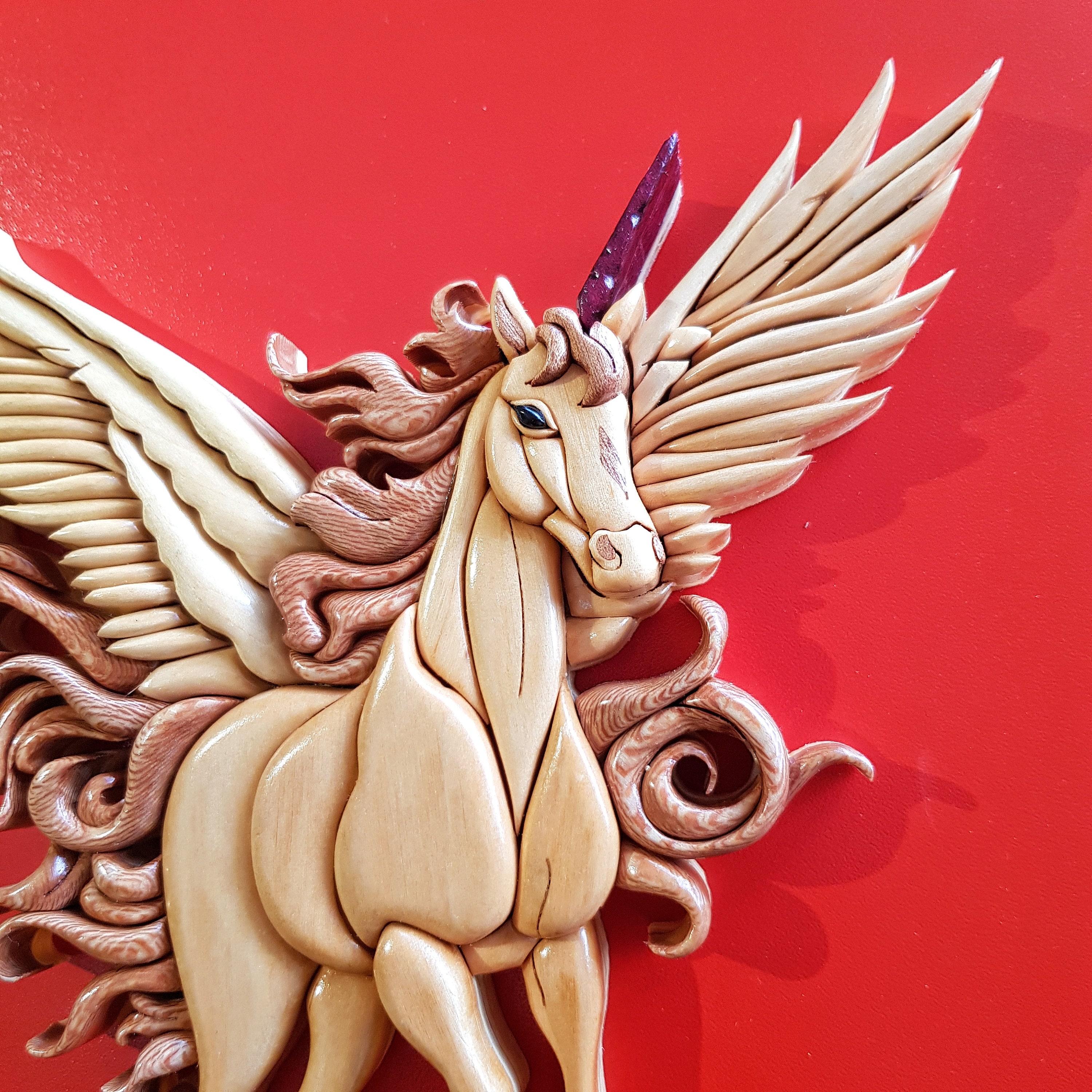 Unicorn With Wings Intarsia Pattern: Scroll Saw Art (PDF Download) - Etsy