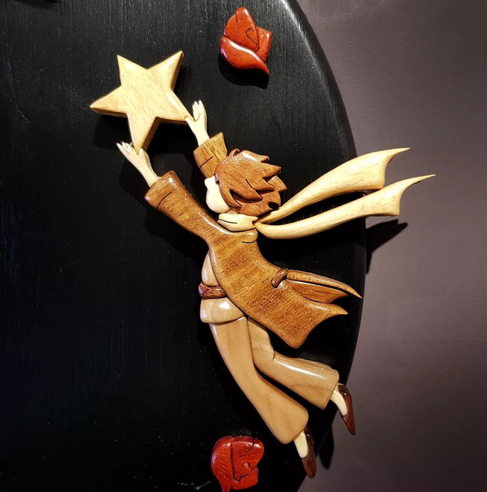 Star Boy Intarsia Wood Pattern, Wooden Scroll Saw Design, Whimsical ...