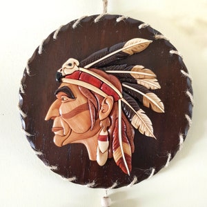Native American Chief Intarsia Pattern PDF, Wooden Scroll Saw Wall Art ...