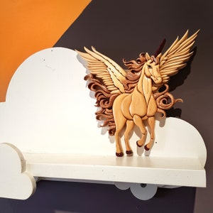 Unicorn With Wings Intarsia Pattern: Scroll Saw Art (PDF Download) - Etsy