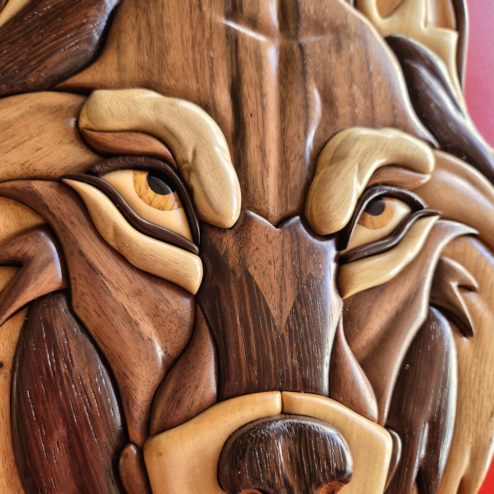 Wild Wolf Intarsia Pattern: Scroll Saw PDF Download, Wildlife Intarsia ...