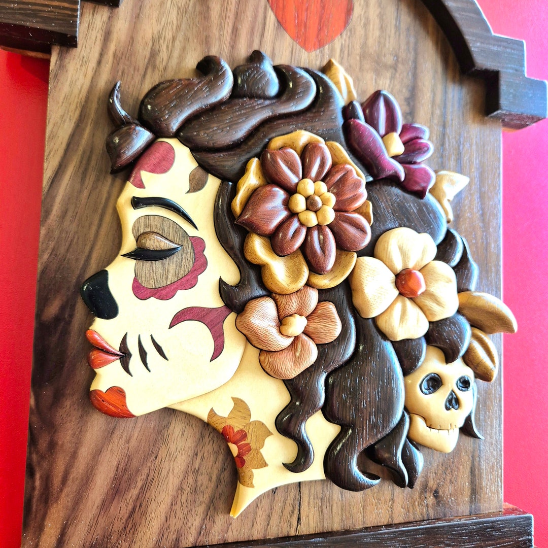 Sugar Skull Intarsia Pattern: Mexican Wall Decor (PDF Download) - Etsy