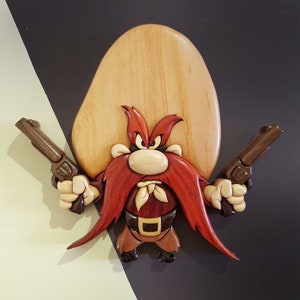 Striking Yosemite Sam Wood Intarsia Pattern for Unique and Captivating ...