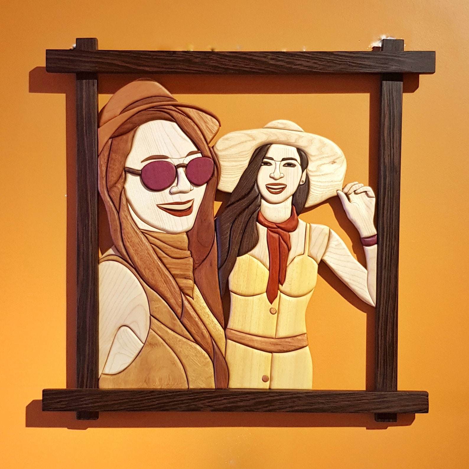 Best Friends Wooden Picture Wall Decor Personalised Gift - Etsy