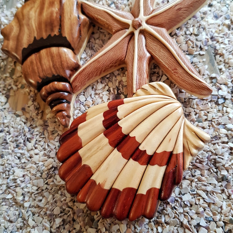 Seashells and Starfish Intarsia Patterns: Coastal Home Decor (PDF ...