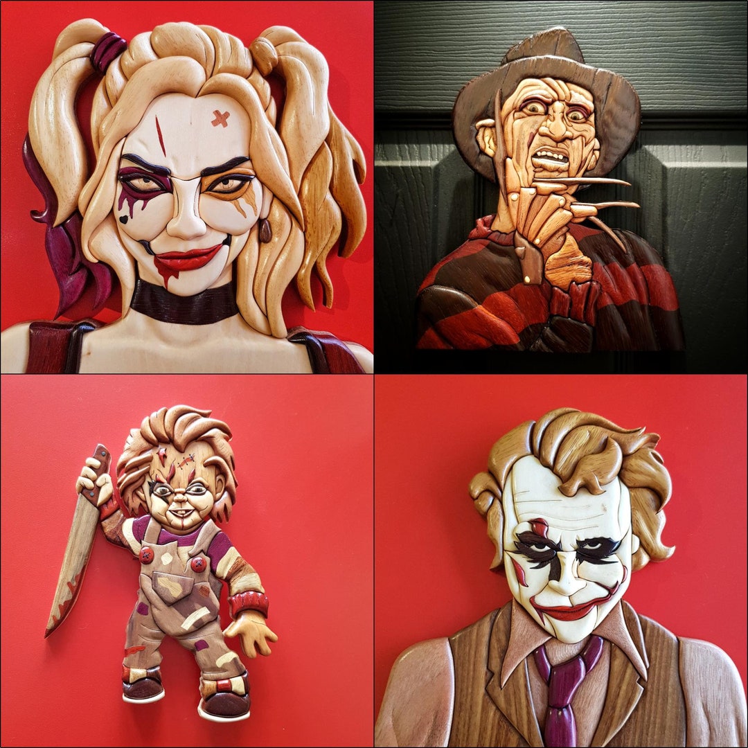 Horror Set Pattern Collection Booklet Intarsia Wood Intarsia Pdf ...