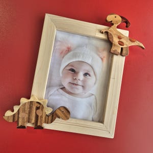 Handmade Wood Intarsia Figures, Cute Sea Life Animals and Dinosaurs Set ...