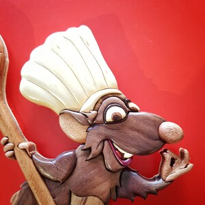 Chef Mouse Intarsia Pattern, Whimsical Kitchen Wood Art Design PDF ...