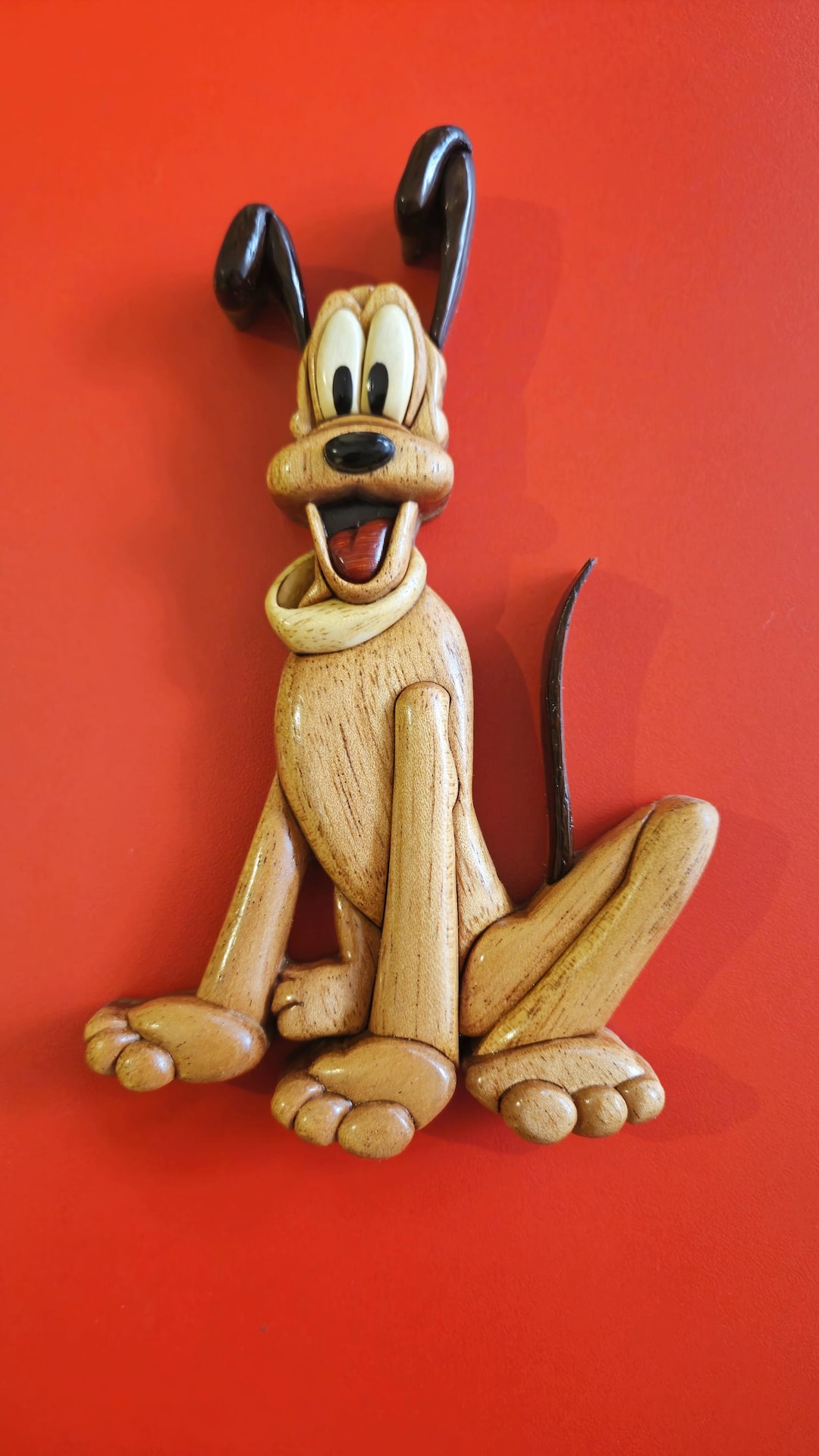 Pluto Wooden Intarsia Pattern, Unique Disney Gift, Kids Room Decor ...