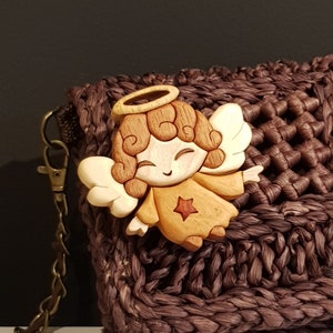 Angel Figurines Brooches Angel Ornament Pinback Buttons - Etsy