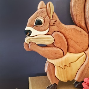 Squirrel Peanut Wooden Intarsia Pattern Scroll Saw Pattern Wood ...