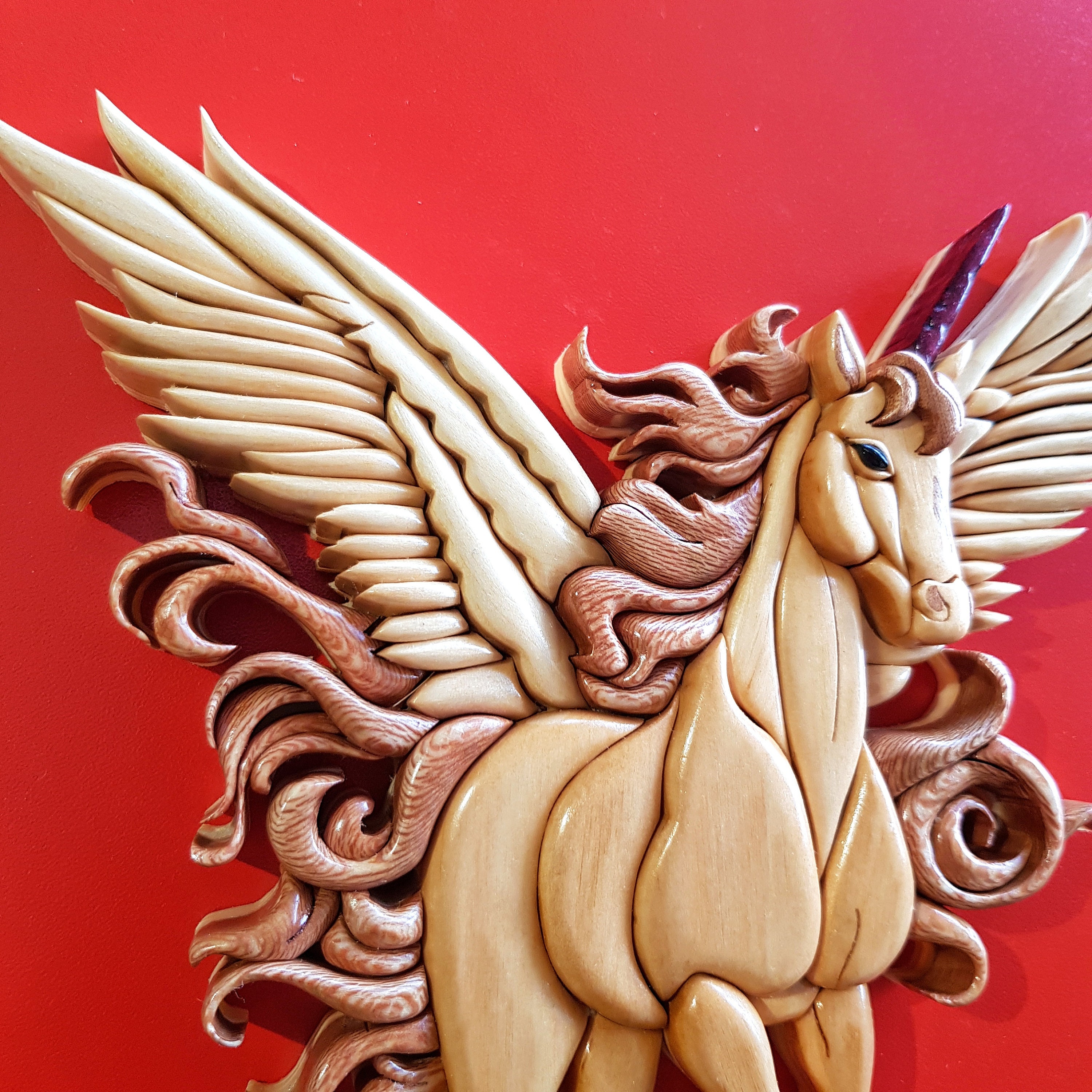 Unicorn With Wings Intarsia Pattern: Scroll Saw Art (PDF Download) - Etsy