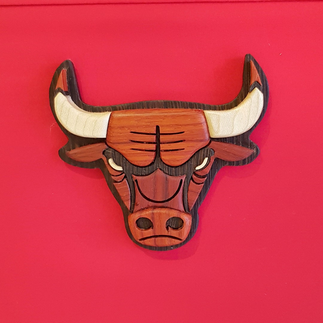 NBA Bull Figurine, Sports Ornament, Chicago Bulls, Bag Accessory ...