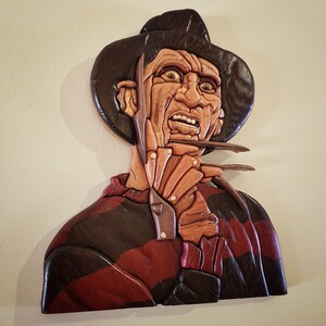 Horror Villain Intarsia Pattern, Freddy, Scroll Saw Wood Art PDF ...