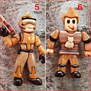 Handmade Blocky Game Characters Wood Magnet: Customizable Gamer Gift ...