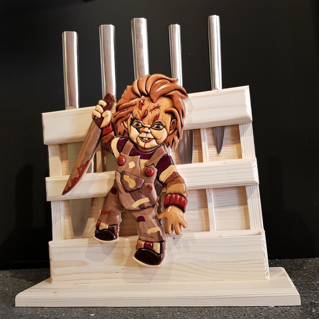 Chucky Knife Holder, Kitchen Decor, Knife Storage, Knife Organizer ...