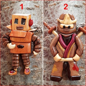 Handmade Blocky Game Characters Wood Magnet: Customizable Gamer Gift ...