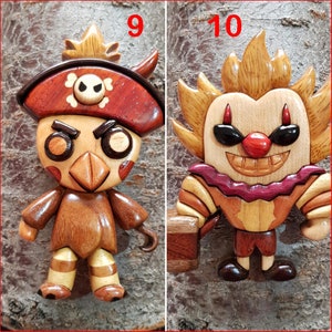 Handmade Blocky Game Characters Wood Magnet: Customizable Gamer Gift ...