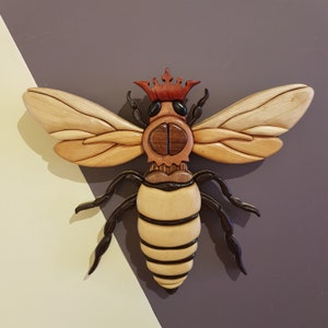 Queen Bee Intarsia Pattern PDF, Wooden Bee Wall Art Digital Download - Etsy