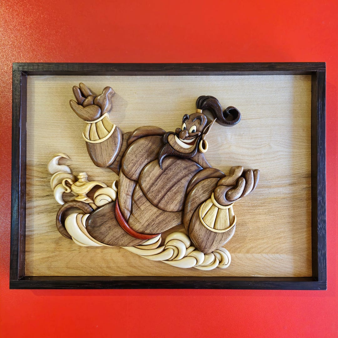 Genie Intarsia Pattern: Alaaddin's Magic Lamp Design (PDF Download) - Etsy