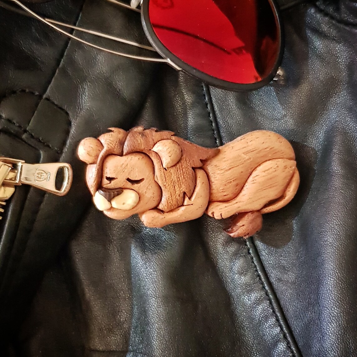 Cute Animals Pinback Buttons Fox Figurine Lion Figurine - Etsy