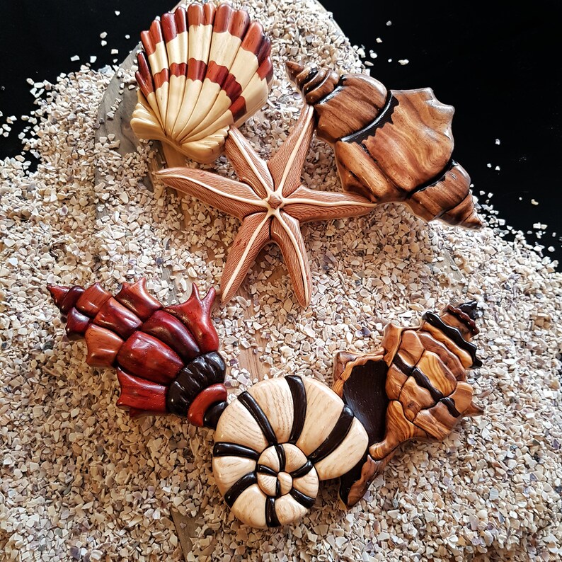 Seashells and Starfish Intarsia Patterns: Coastal Home Decor (PDF ...