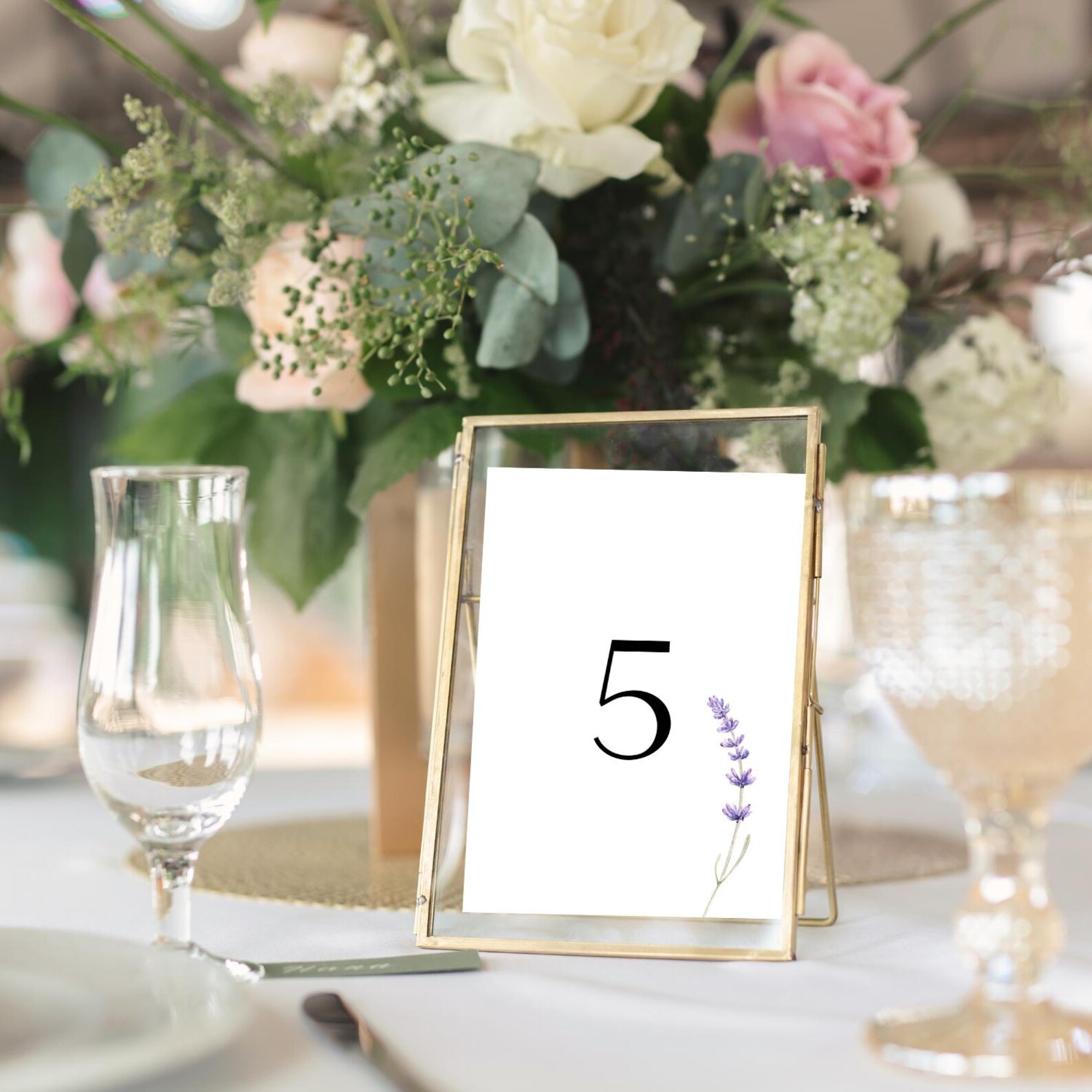 WEDDING TABLE NUMBERS Template, Printable Table Number Cards, Jasmine ...