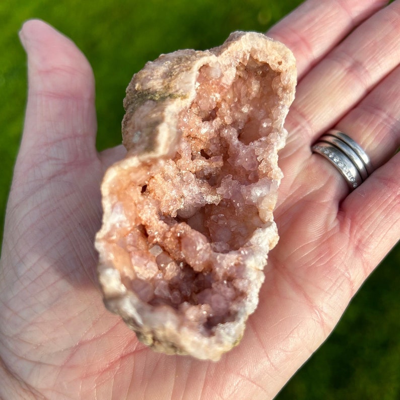 Beautiful Pink Amethyst Geode From Patagonia, Argentina. Crystal ...