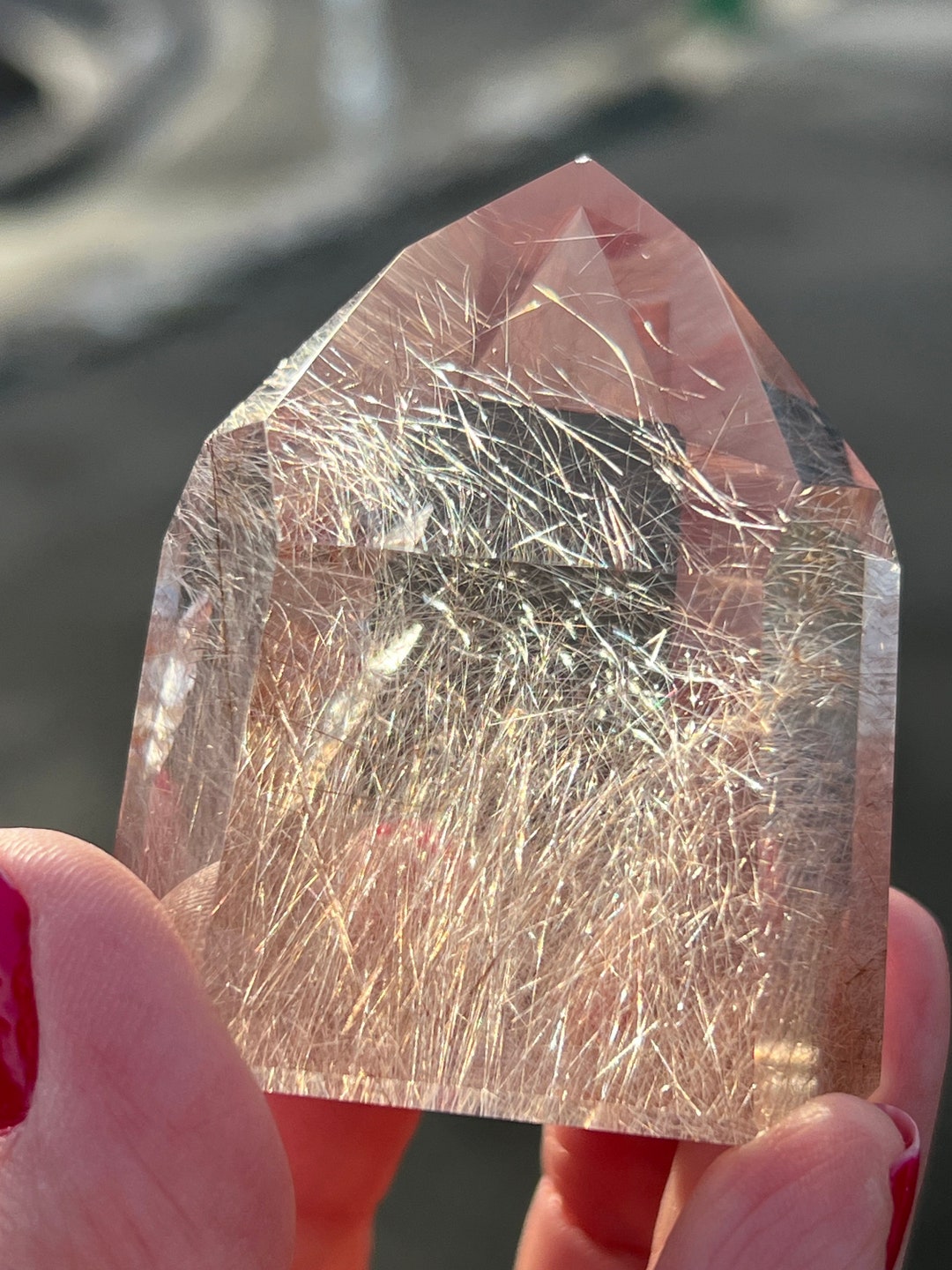 Fine Rutilated Polished Crystal From Brazil. Polished, Freeform. AAA ...