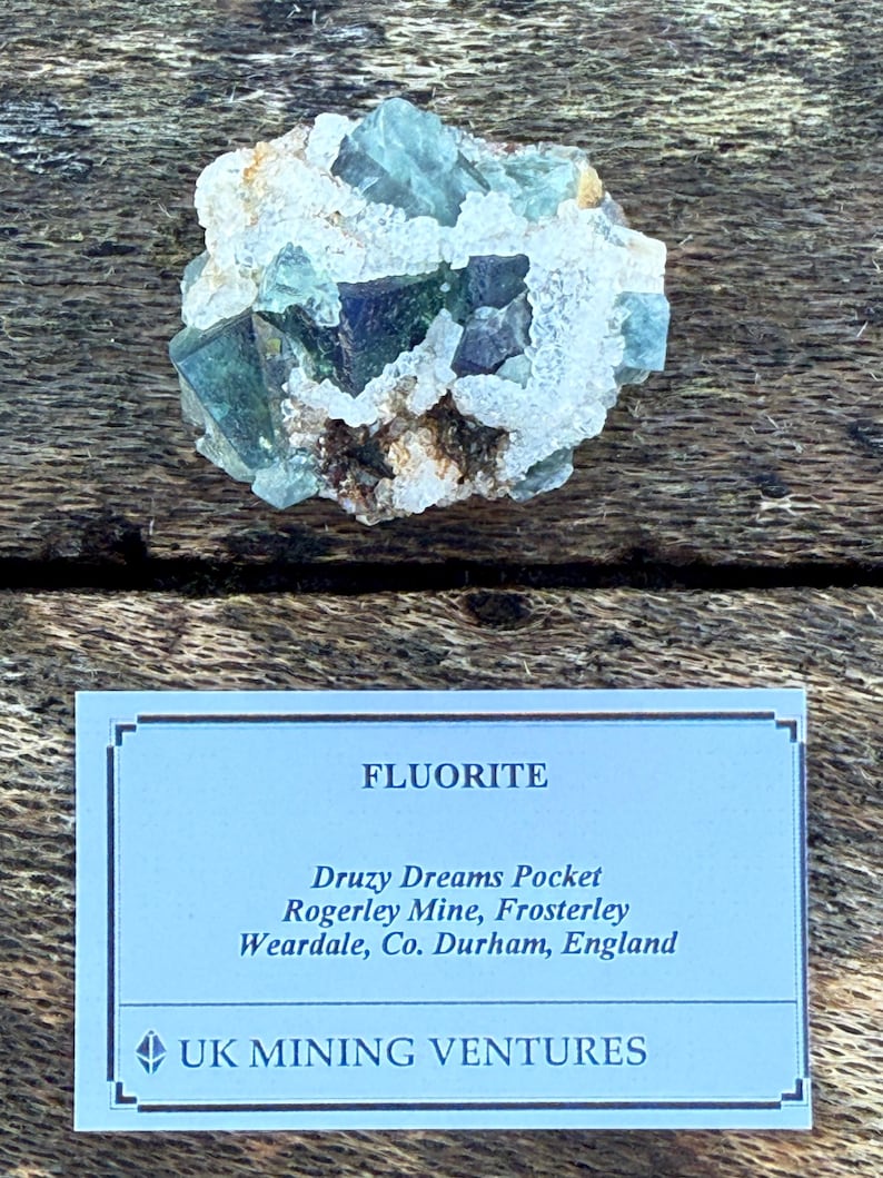 English Fluorite - Druzy Dreams Pocket, Rogerley Mine, Frosterley ...