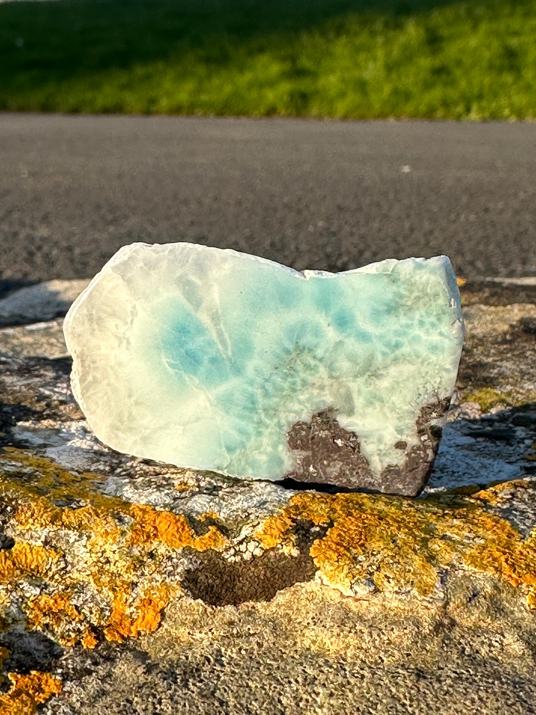 Beautiful Rare Larimar Slab Direct From the Mine From Dominican ...