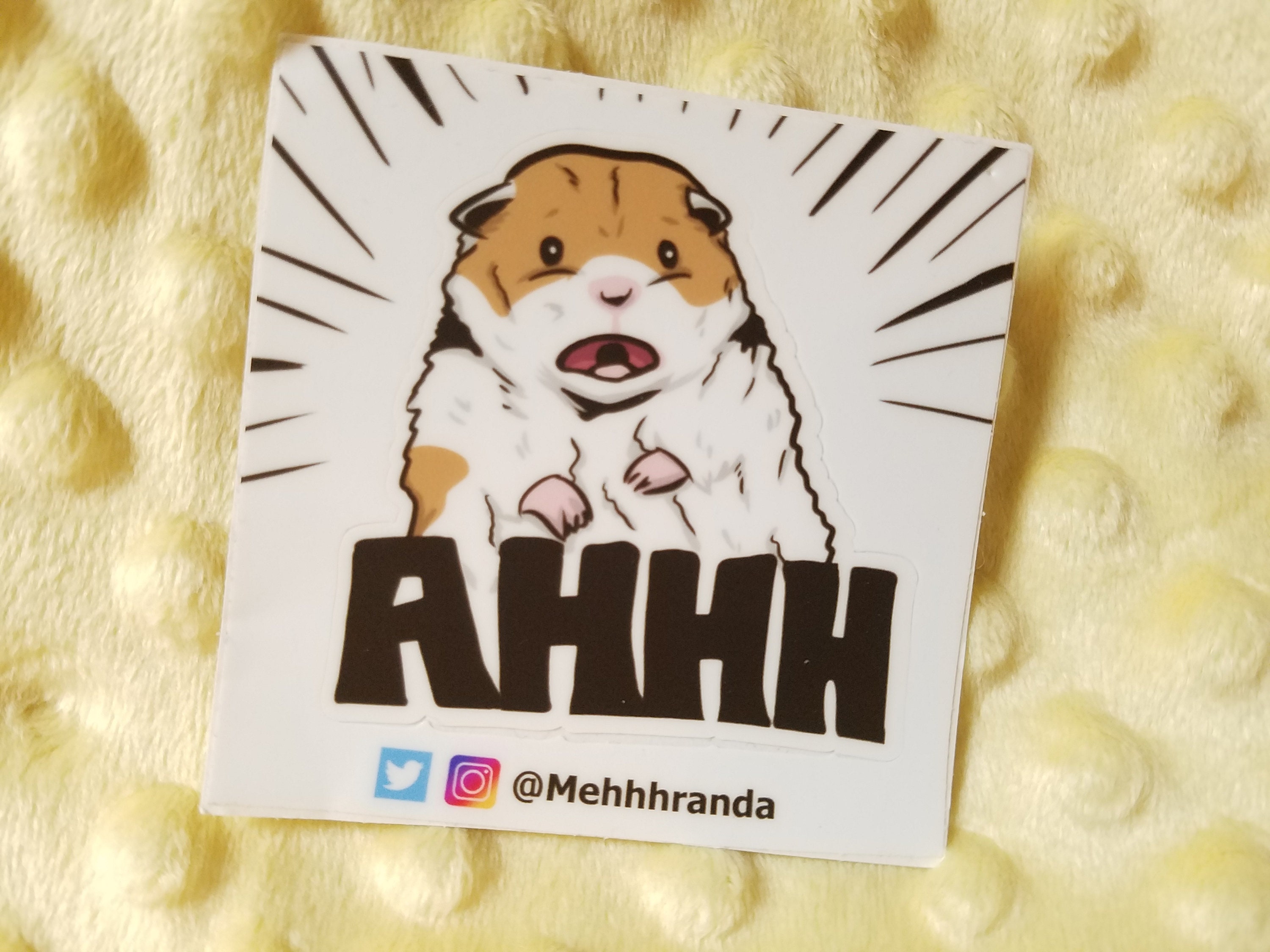 Screaming Hamster Meme Sticker | Etsy