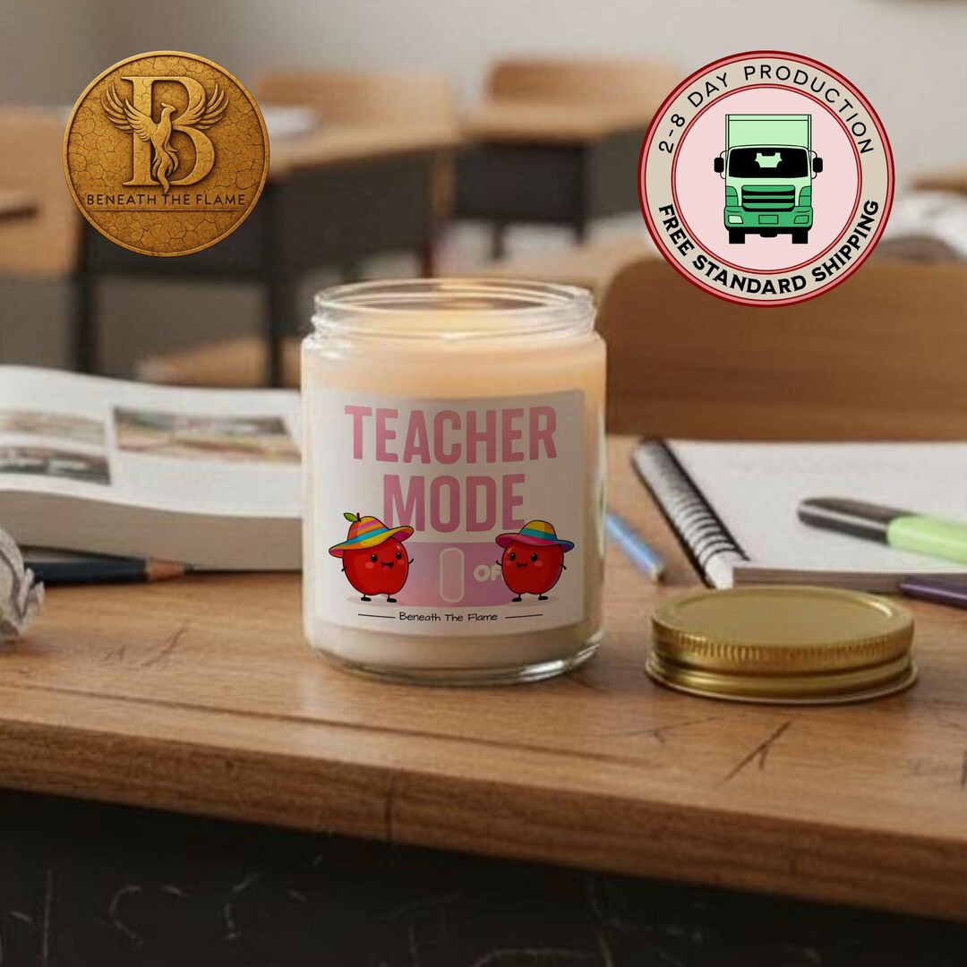Scented Candle, Teacher Mode Off, Relaxing Scented Candles for Teachers ...