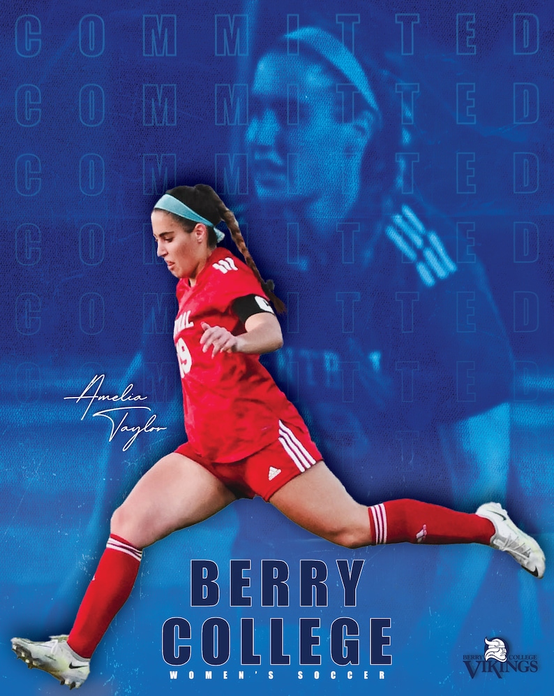 College Commitment Announcement Graphic, Customized and Made to Order ...