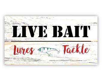 Live Bait Sign - Etsy