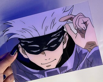 Gojo Glass Painting - Etsy