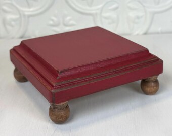 Riser, Wood Riser Stand, Square Riser, Distressed Wood Tray, Farmhouse ...