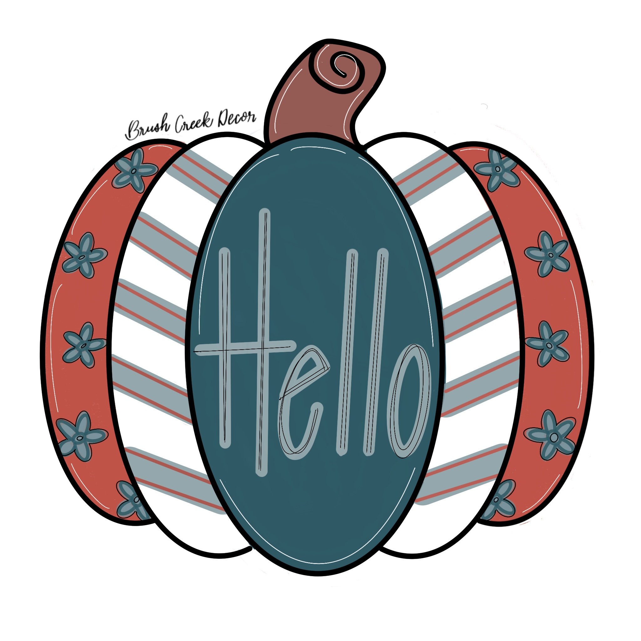 TEMPLATE Pumpkin Door Hanger Template DIY Door Sign Door Hanger ...