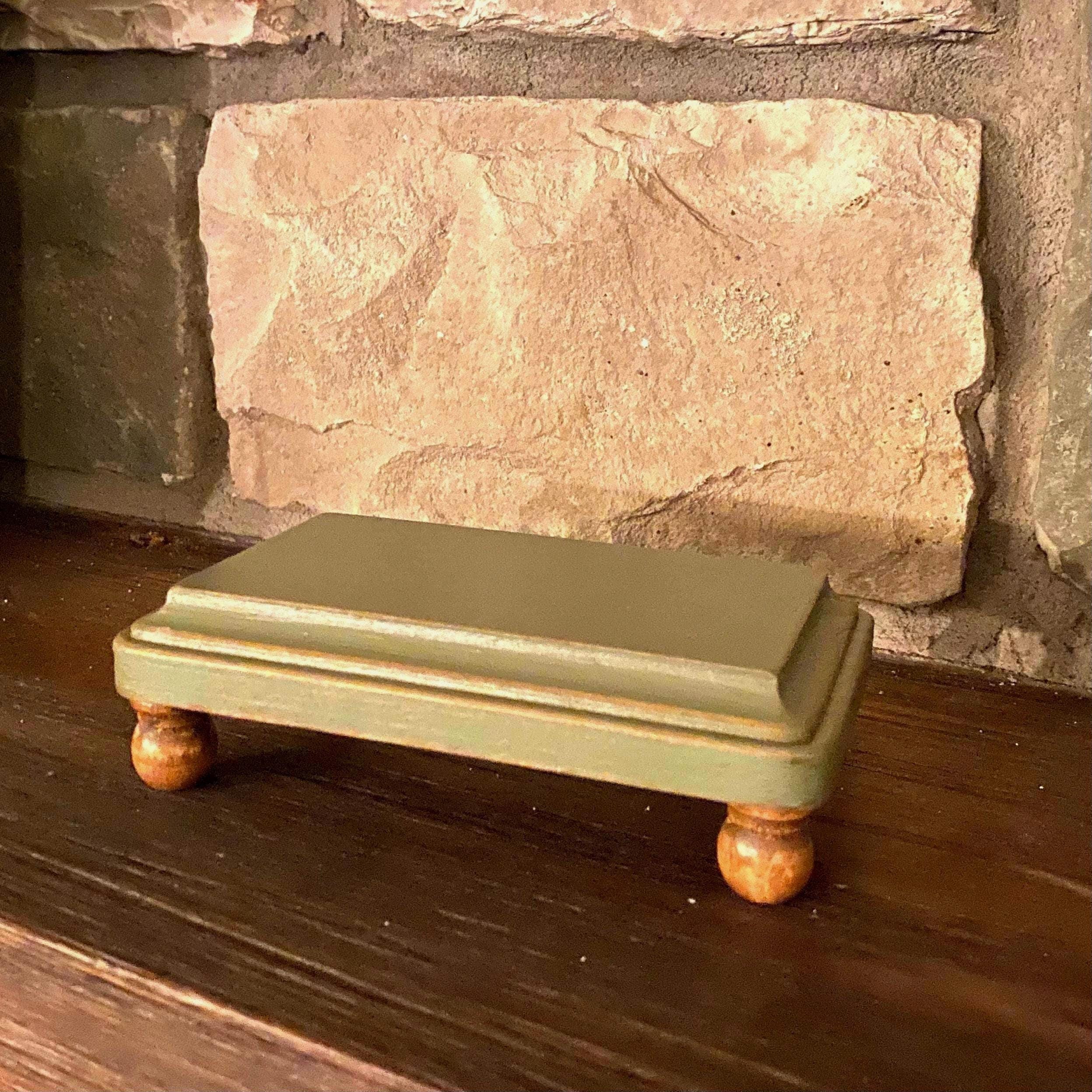 Riser, Wood Riser Stand, Rectangle Riser, Distressed Wood Tray ...